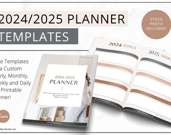 Planner Template, DIY Canva Template, 2024, 2025, Canva, Printable ...