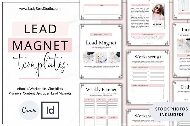 Ebook Template, Lead Magnet, Workbook Template, Freebie, Canva Template ...