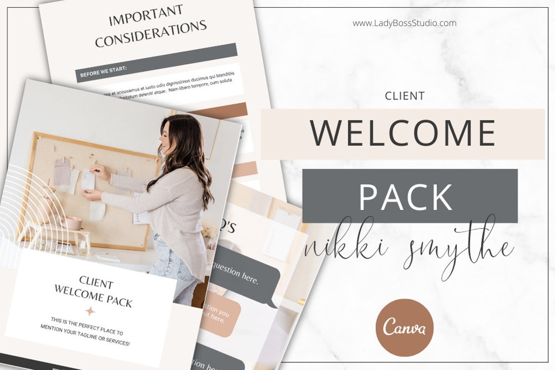 Ebook Template, Client Welcome Pack, Workbook Template, Canva Templates ...