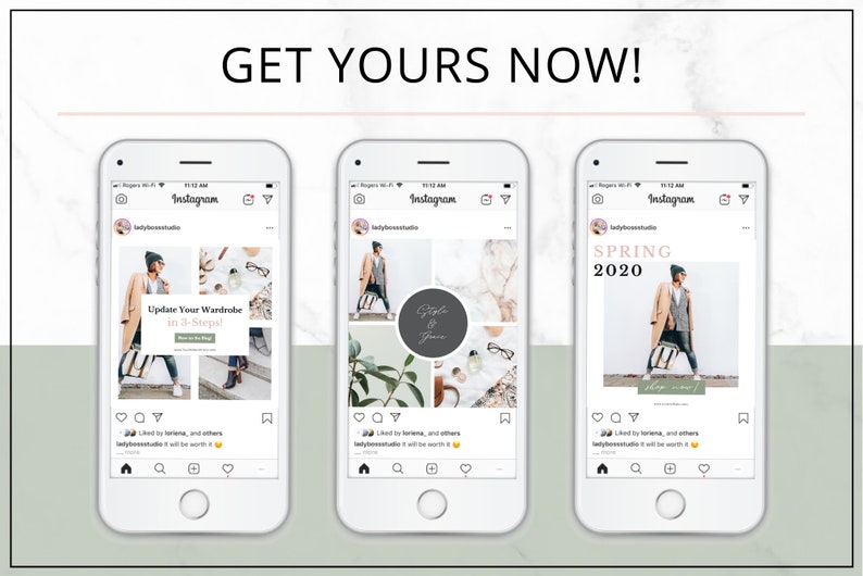 Pinterest Templates Pinterest Templates Canva Instagram - Etsy