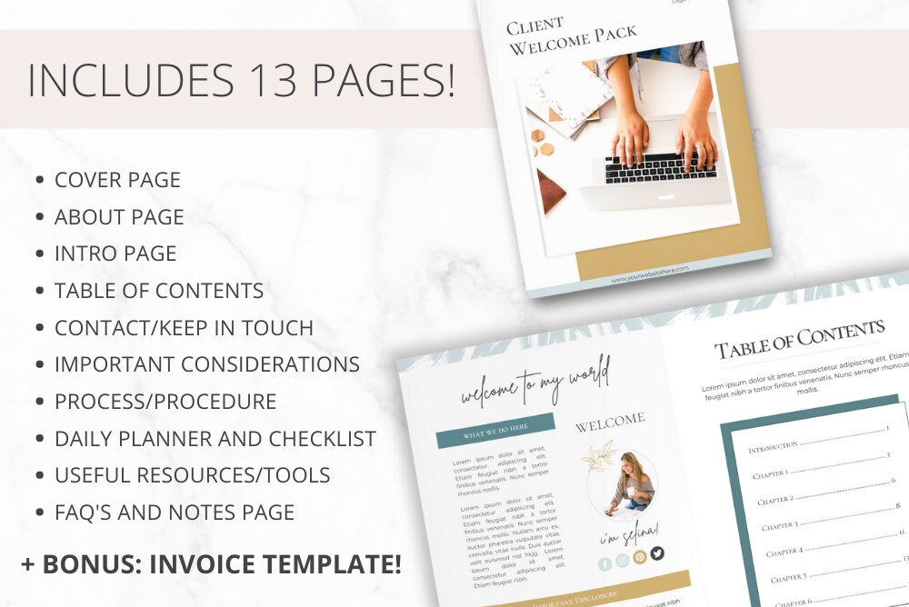Ebook Template, Client Welcome Pack, Workbook Template, Canva Templates ...