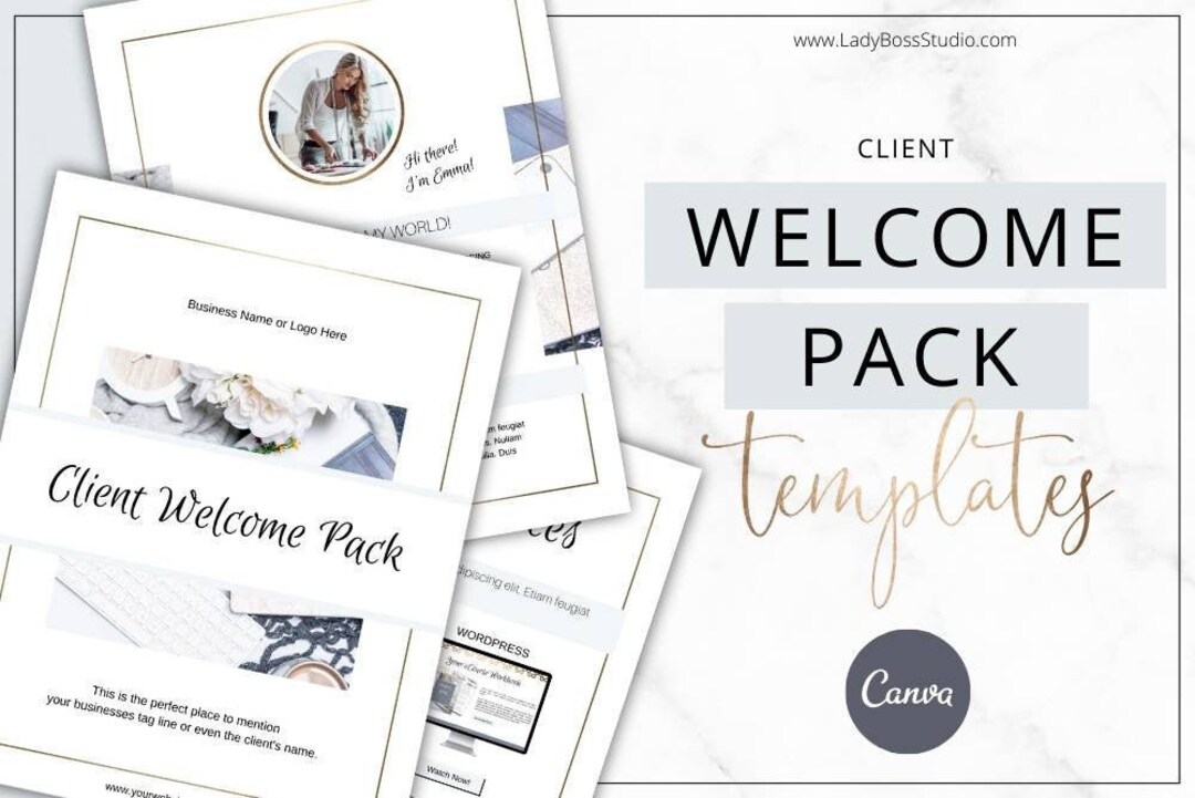 Ebook Welcome Pack Templates Ebook Template New Client Packs DIY Design ...