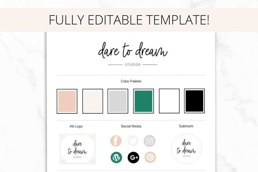 Branding Board Template , Brand Board , Branding Logo Designer , Brand ...