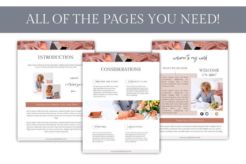 Ebook Template, Client Welcome Pack, Workbook Template, Canva Templates ...