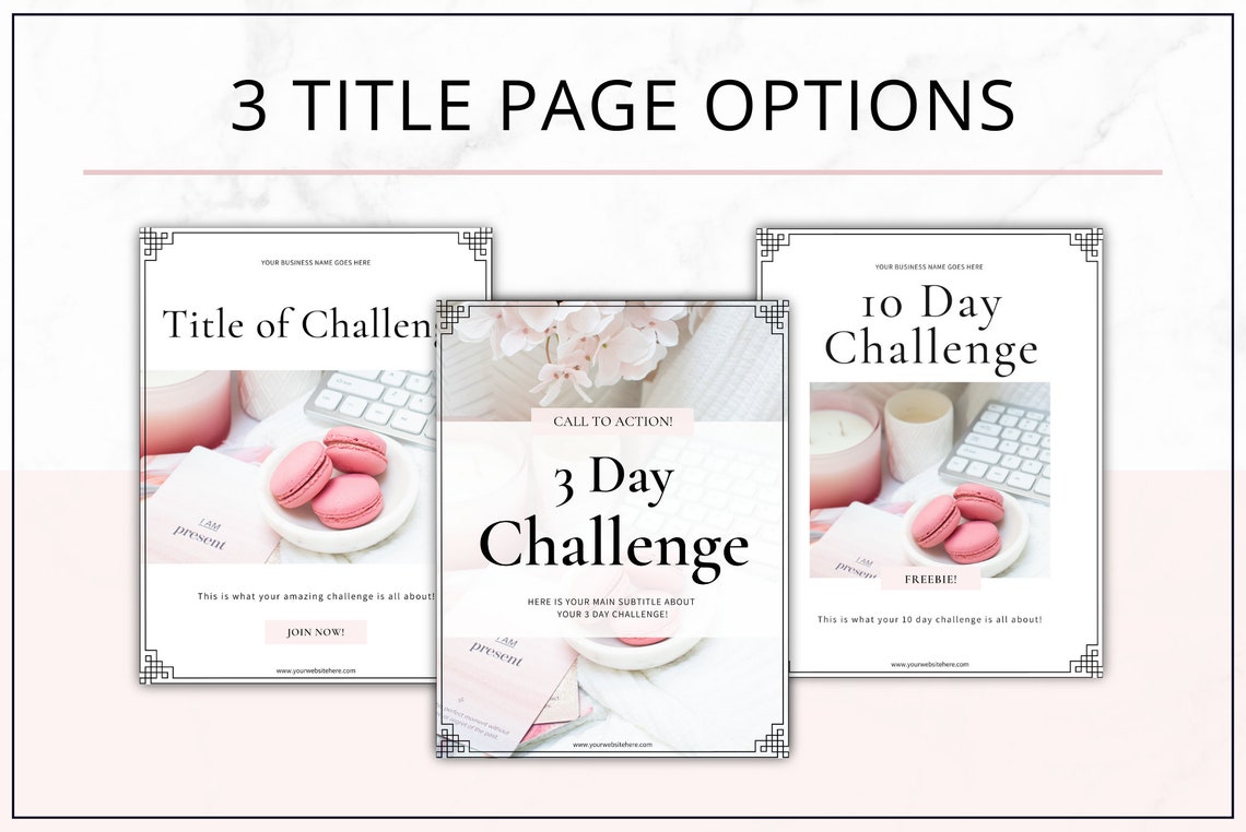 Challenge Template Lead Magnet Workbook Template Freebie | Etsy