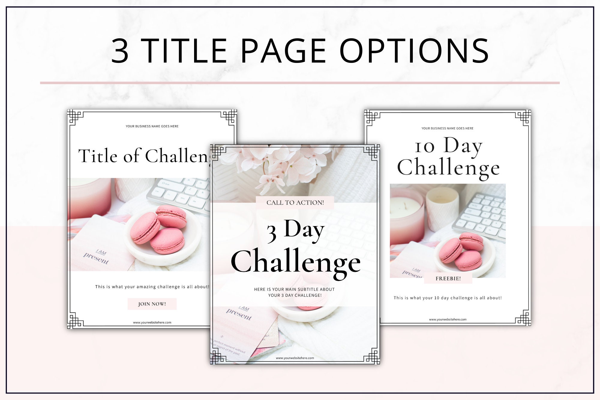 Challenge Template Lead Magnet Workbook Template Freebie - Etsy