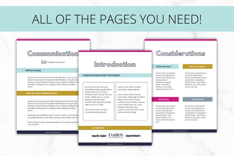 Ebook Template Client Welcome Pack Workbook Template Canva - Etsy