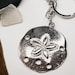 Sand Dollar Keychain SMALL Copper Sand Dollar Keyring Charm Keychain ...
