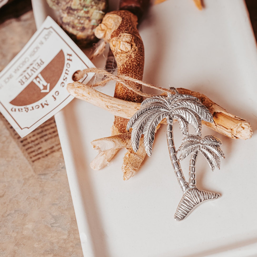 Palm Tree Ornament, Tropical Home Decor, Palm Tree Gift, Nautical ...