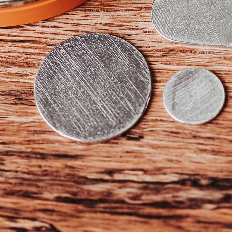 Circle Pewter Stamping Blank: DIY Metal Supplies, Made in USA - Etsy