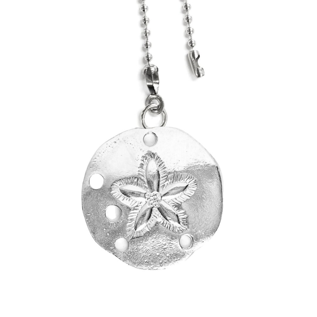 Pewter Sand Dollar Ceiling Fan Pull: Beach Theme Decor - Etsy