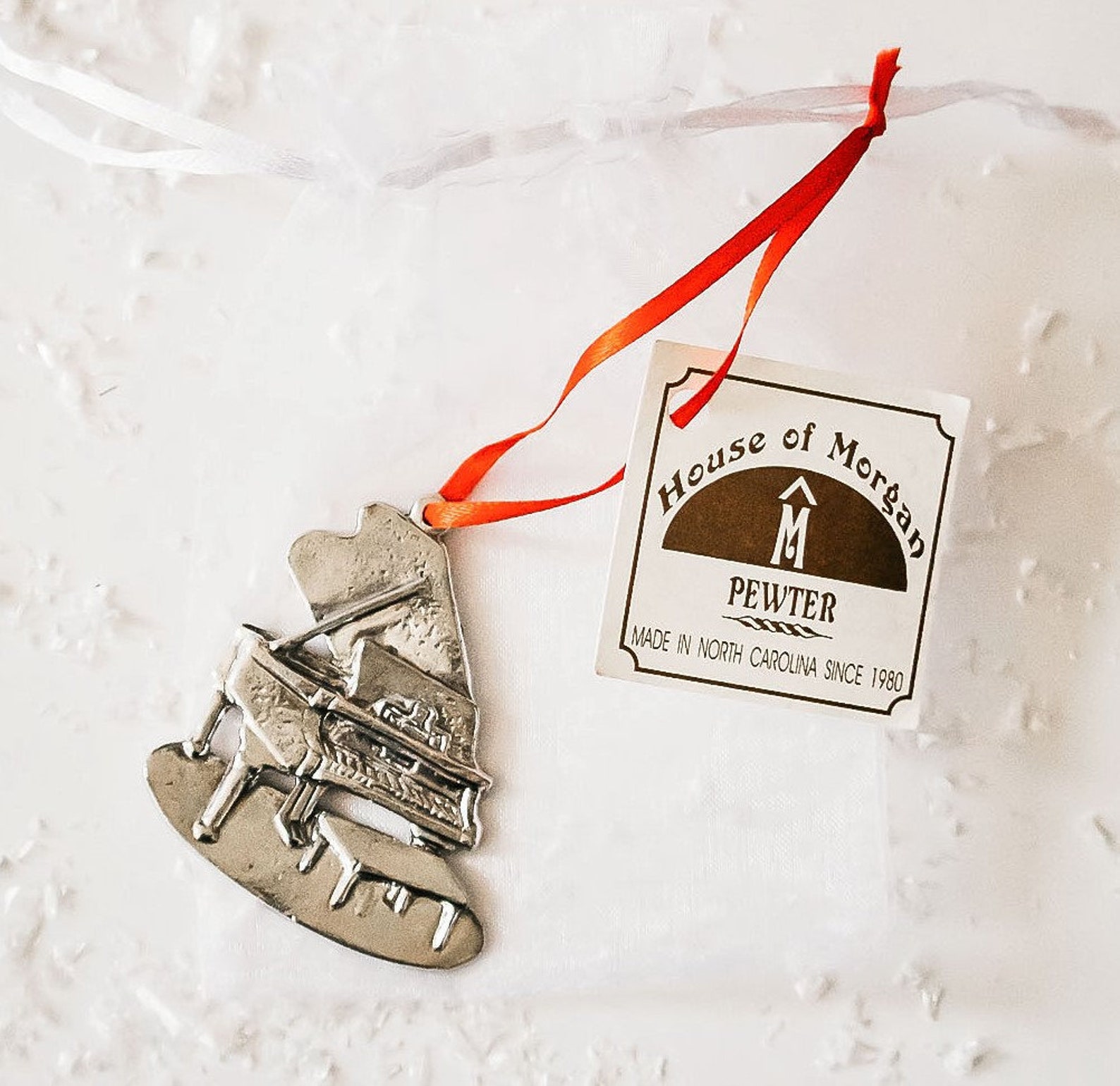 Hand Cast Pewter Piano Christmas Ornament: Musical Gift - Etsy