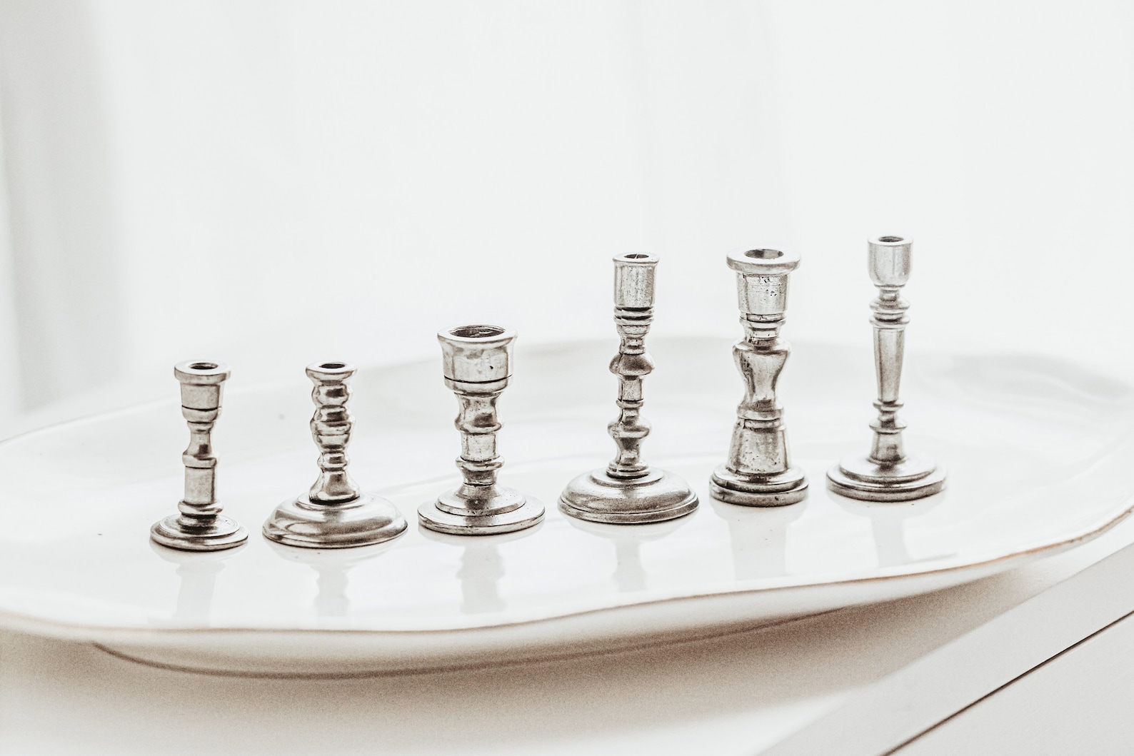 Antique Pewter Mini Candlesticks Set Vintage Candle Holder - Etsy