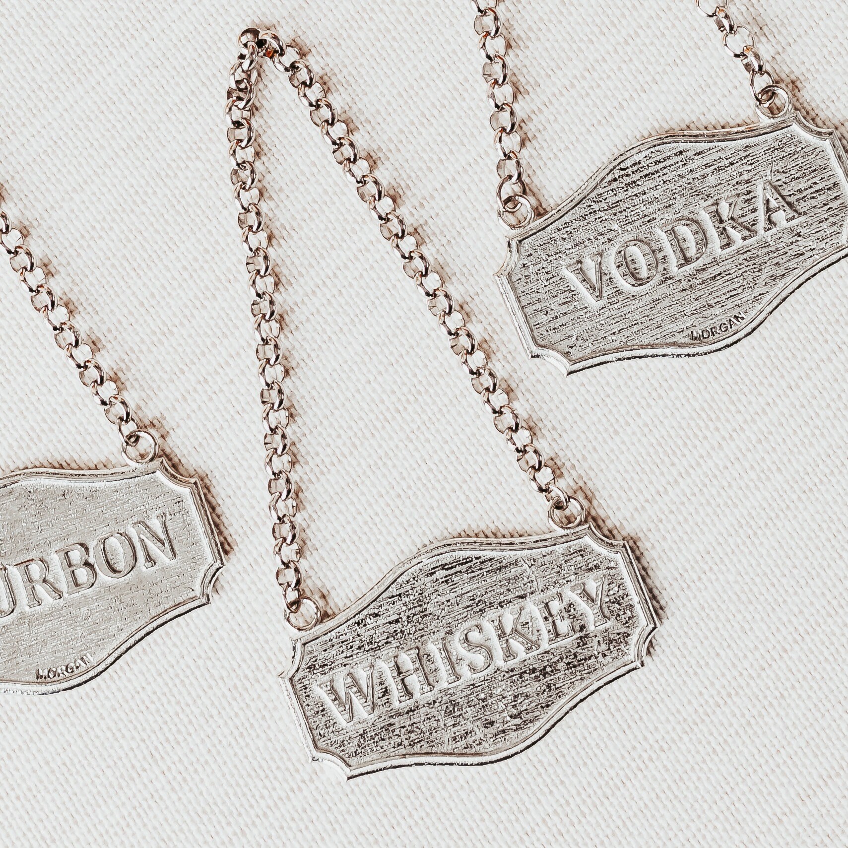 Pewter Decanter Tags, Bar Gift Set, Decanter Tags, Liquor Tags, - Etsy