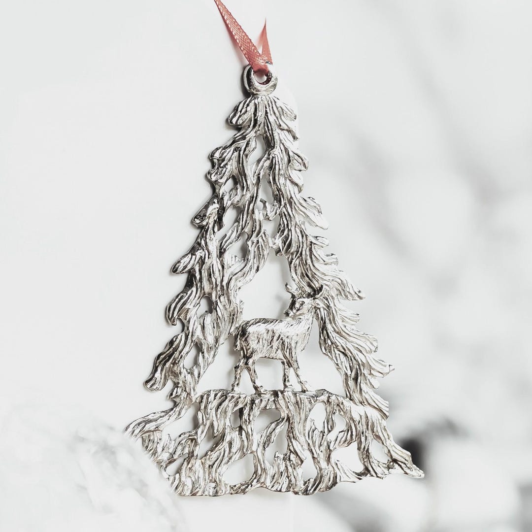 Christmas Tree, Pewter Christmas Tree, Christmas Tree Ornament ...