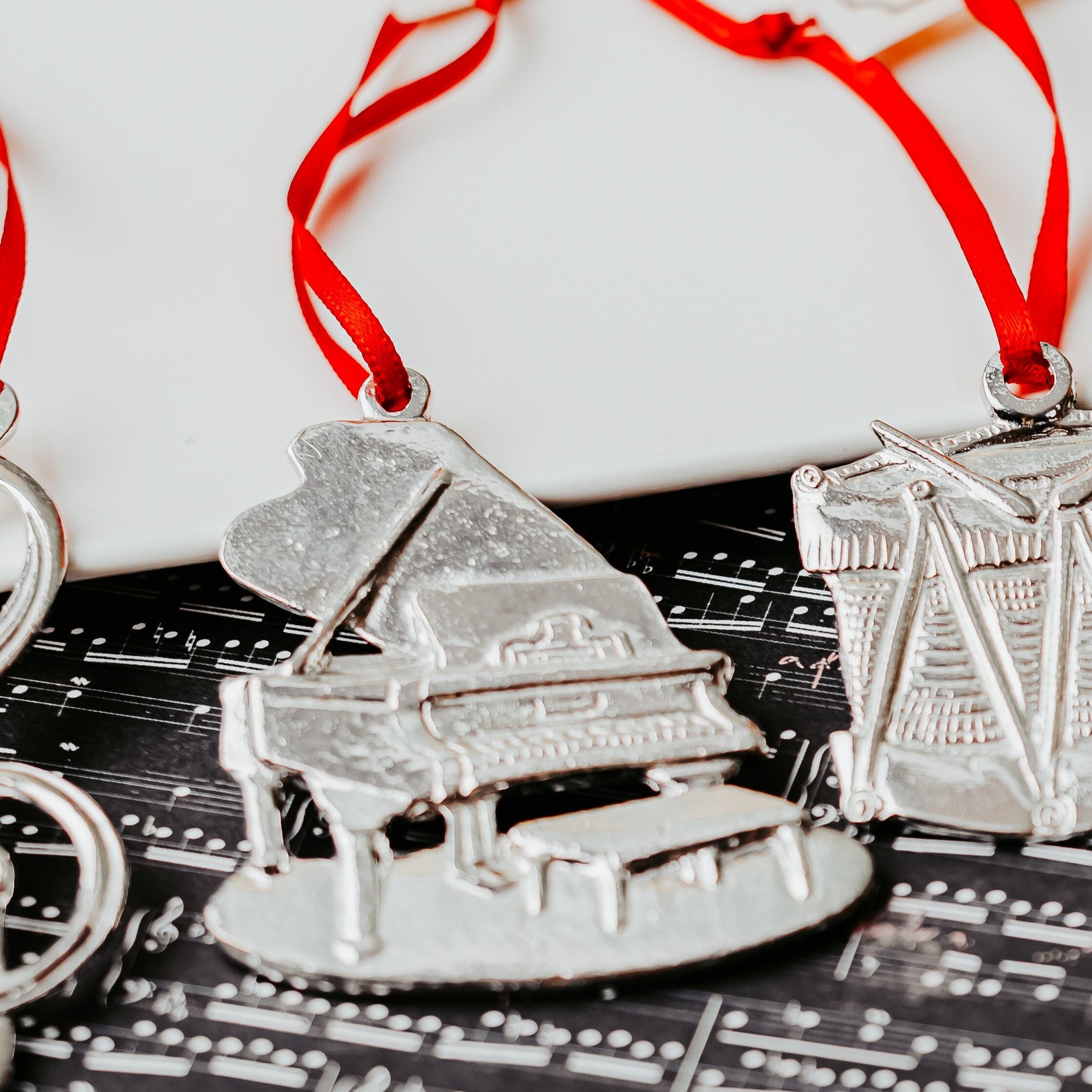 Hand Cast Pewter Piano Christmas Ornament: Musical Gift - Etsy