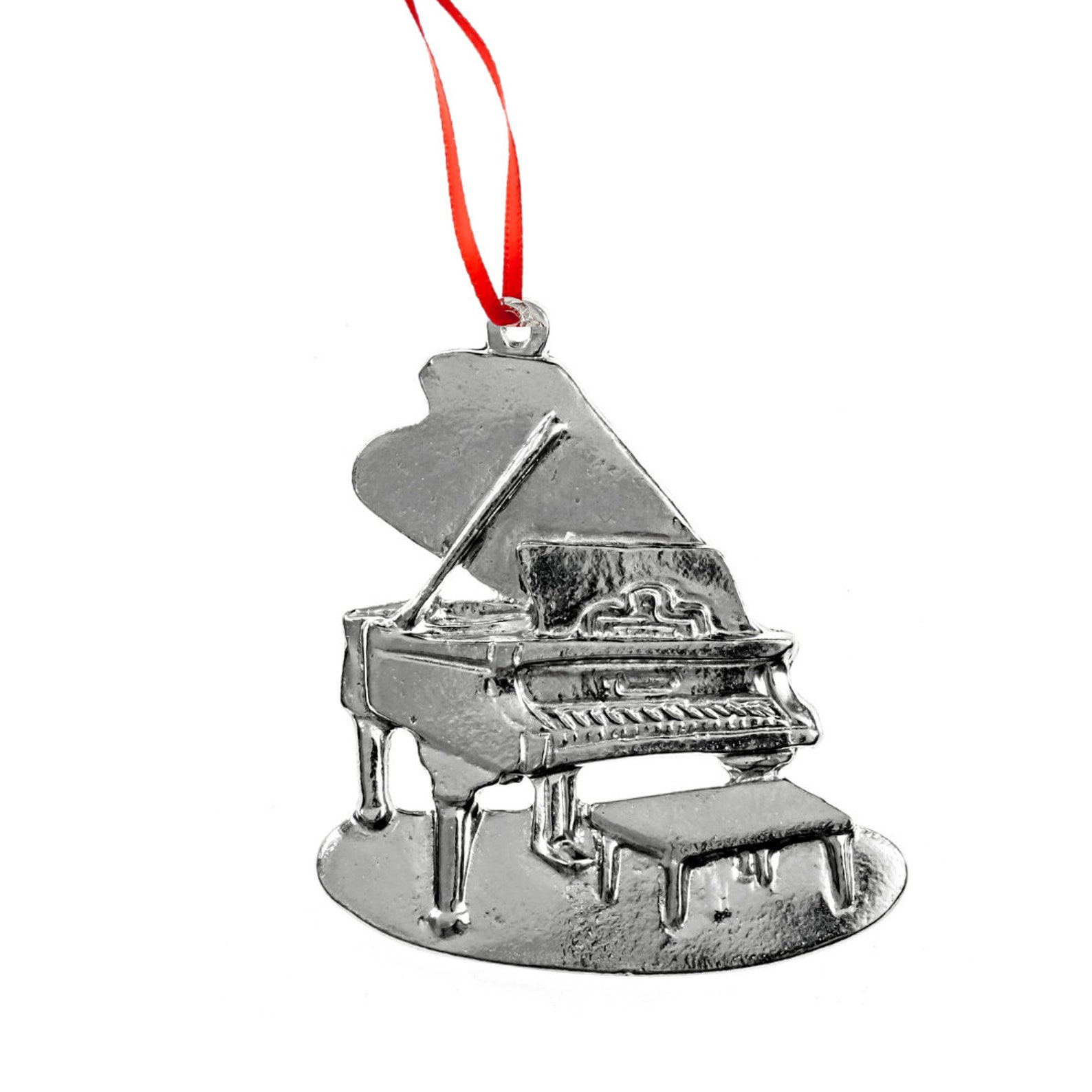 Hand Cast Pewter Piano Christmas Ornament: Musical Gift - Etsy