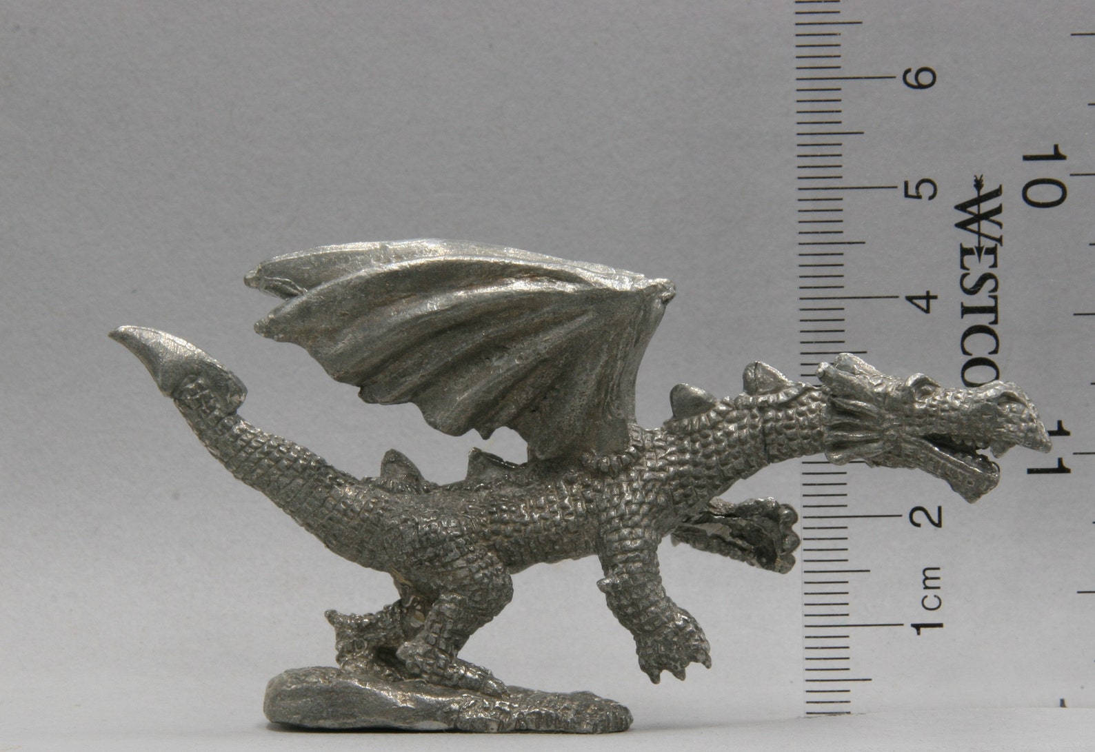 Medium Pewter Dragon unpainted mini 28mm scaletabletop RPG | Etsy