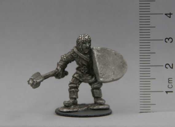 Human Cleric in Chain With Mace Shield Unpainted Mini 28mm - Etsy