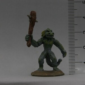 Troglodyte With Club Unpainted Mini, 28mm Scale,tabletop RPG Miniature ...
