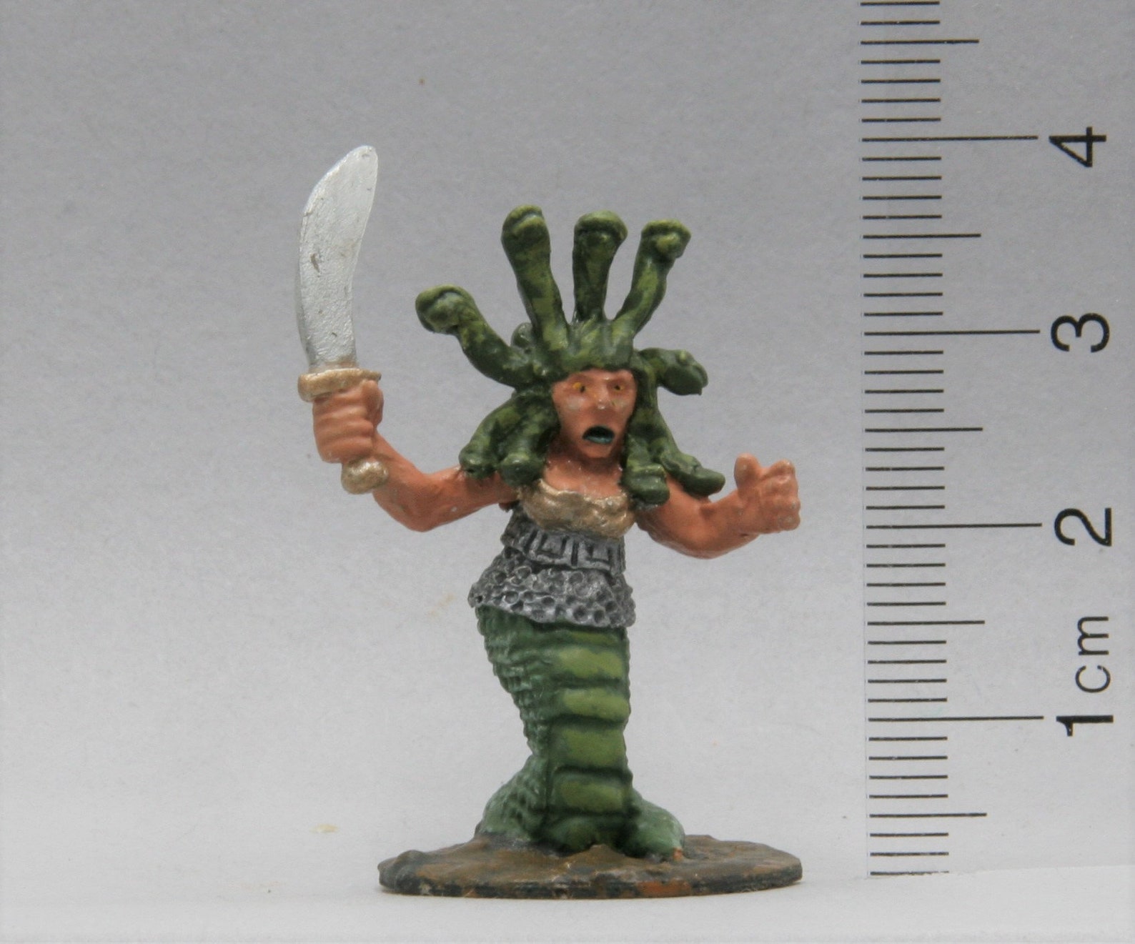 Medusa With Sword Unpainted Mini, 28mm Scale,tabletop RPG Miniature, D ...