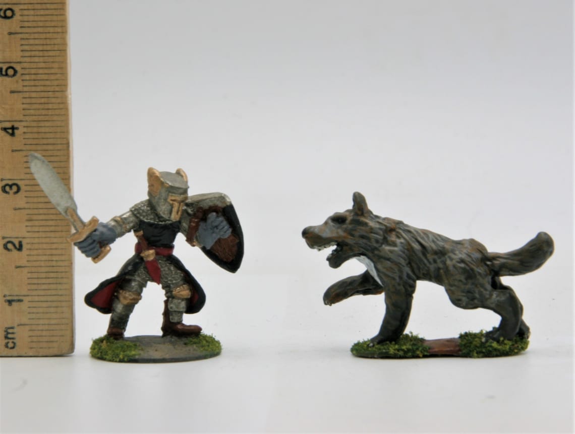 Giant Wolf Mini, 28mm Scale,tabletop RPG Miniature, D&D Figurines ...