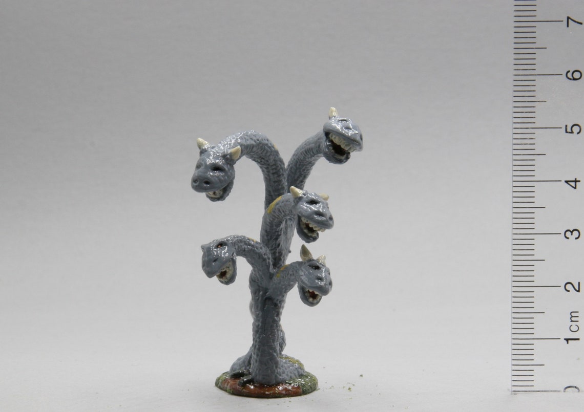 Hydra With Five Heads Mini 28mm Scaletabletop RPG Miniature - Etsy