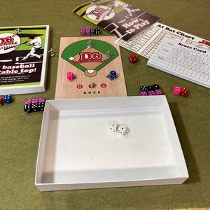 D6 Baseball Table Top Baseball Game - Etsy