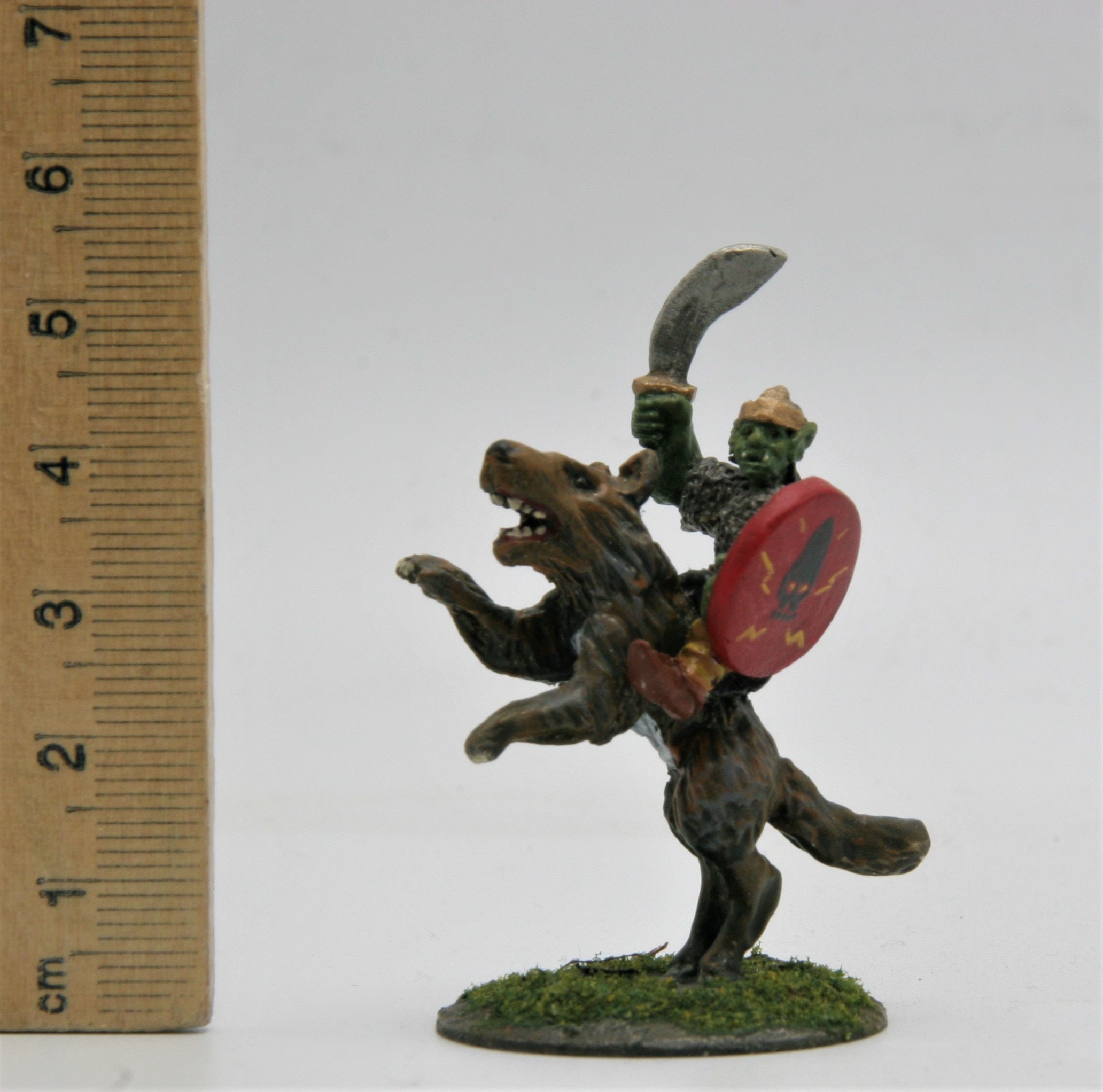 Goblin on Giant Wolf mini 28mm scaletabletop RPG miniature | Etsy