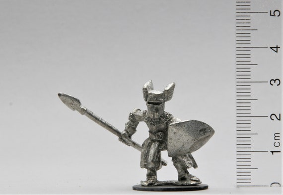 Fighter Chainmail With Spear and Shield Unpainted Mini 28mm - Etsy