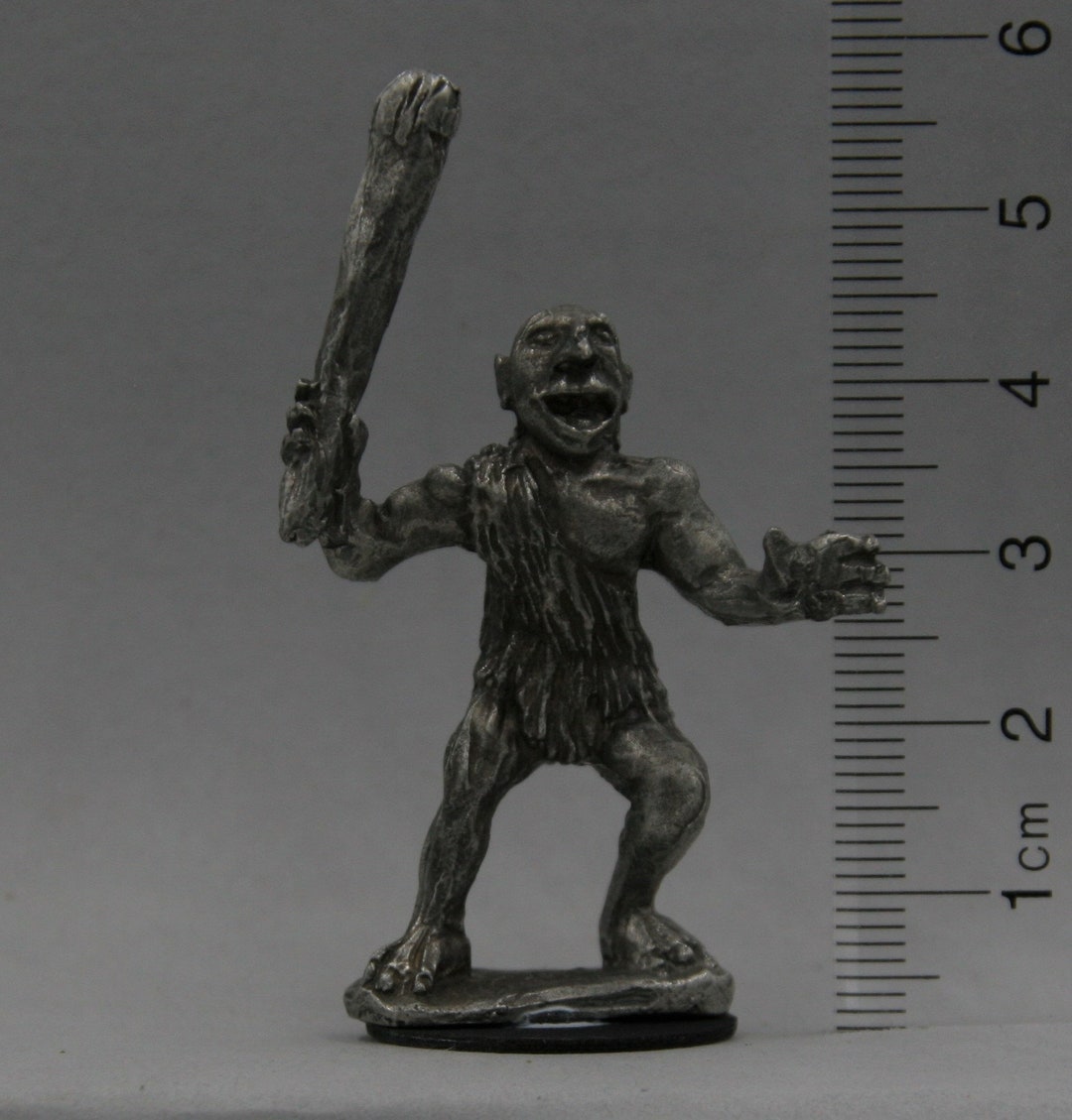 Troll With Club Unpainted Mini, 28mm Scale,tabletop RPG Miniature, D&D ...