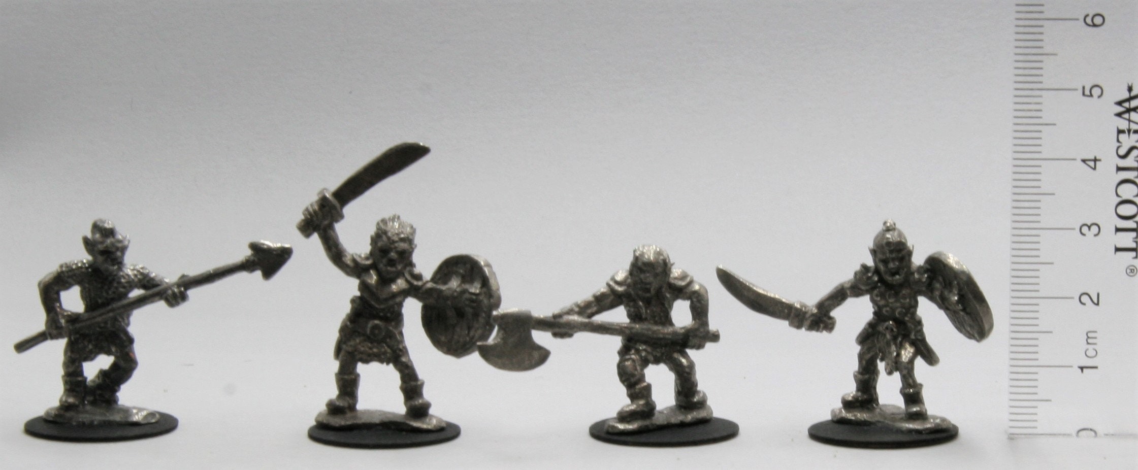 Orc Gang With 4 Different Orcs Unpainted Mini 28mm - Etsy Israel
