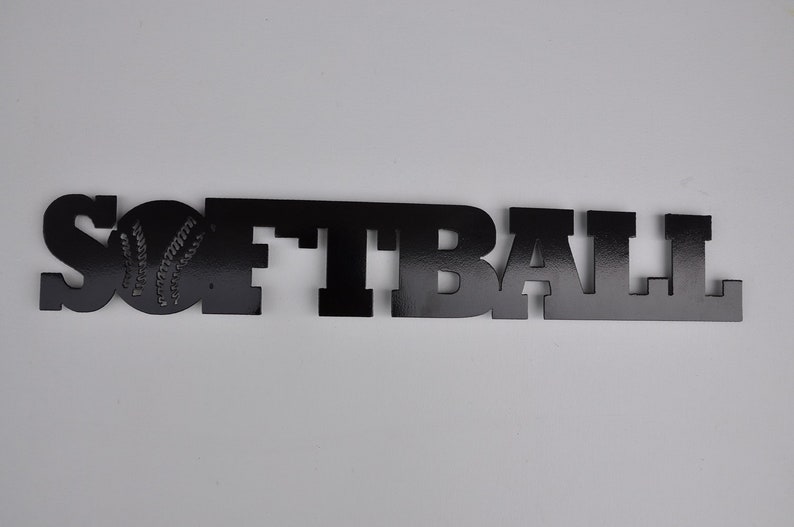 Softball Word Metal Sign and Wall Decor - Etsy