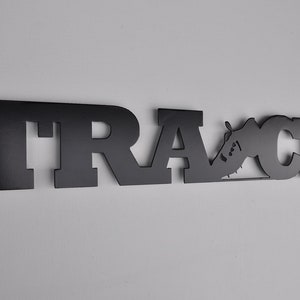 Track Word Metal Sign and Wall Decor - Etsy
