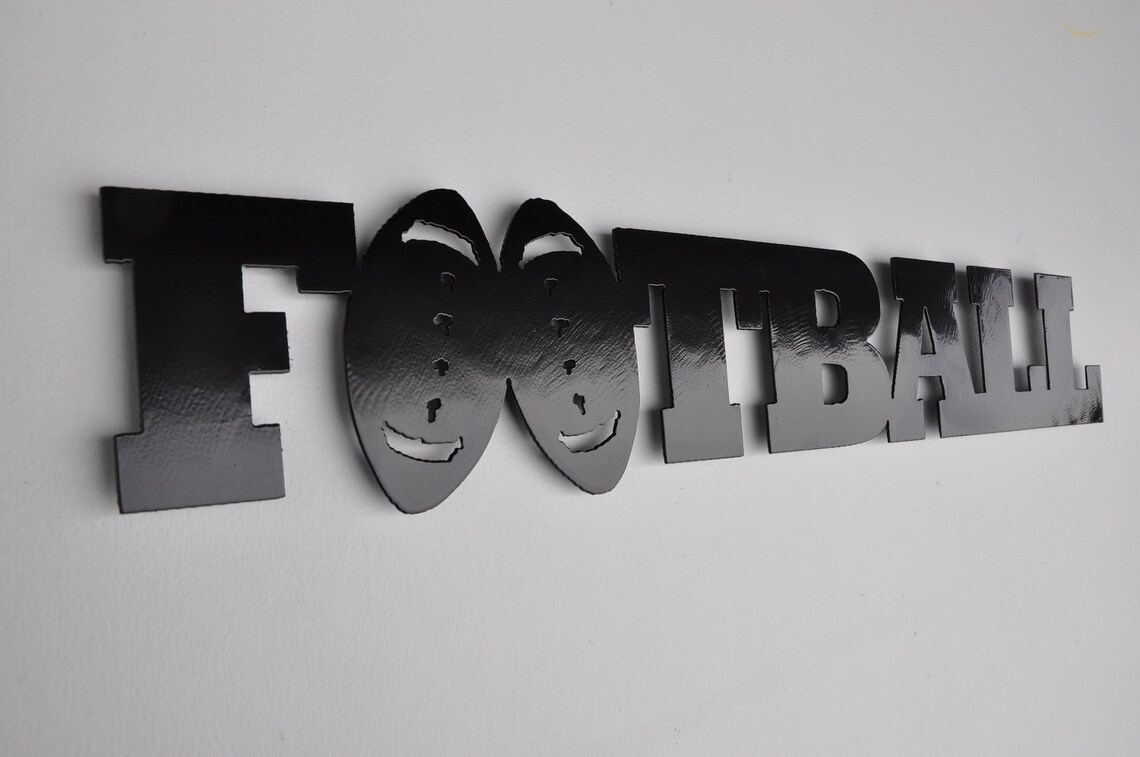 Football Word Metal Sign and Wall Decor - Etsy