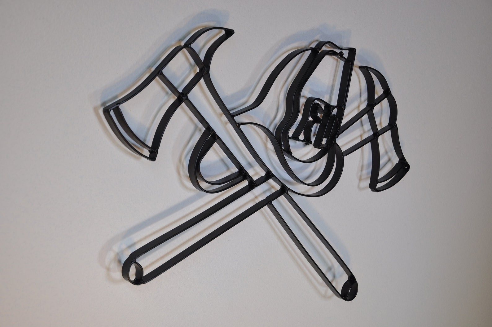Firefighter or Fireman Symbol Metal Wall Décor and Sculpture - Etsy
