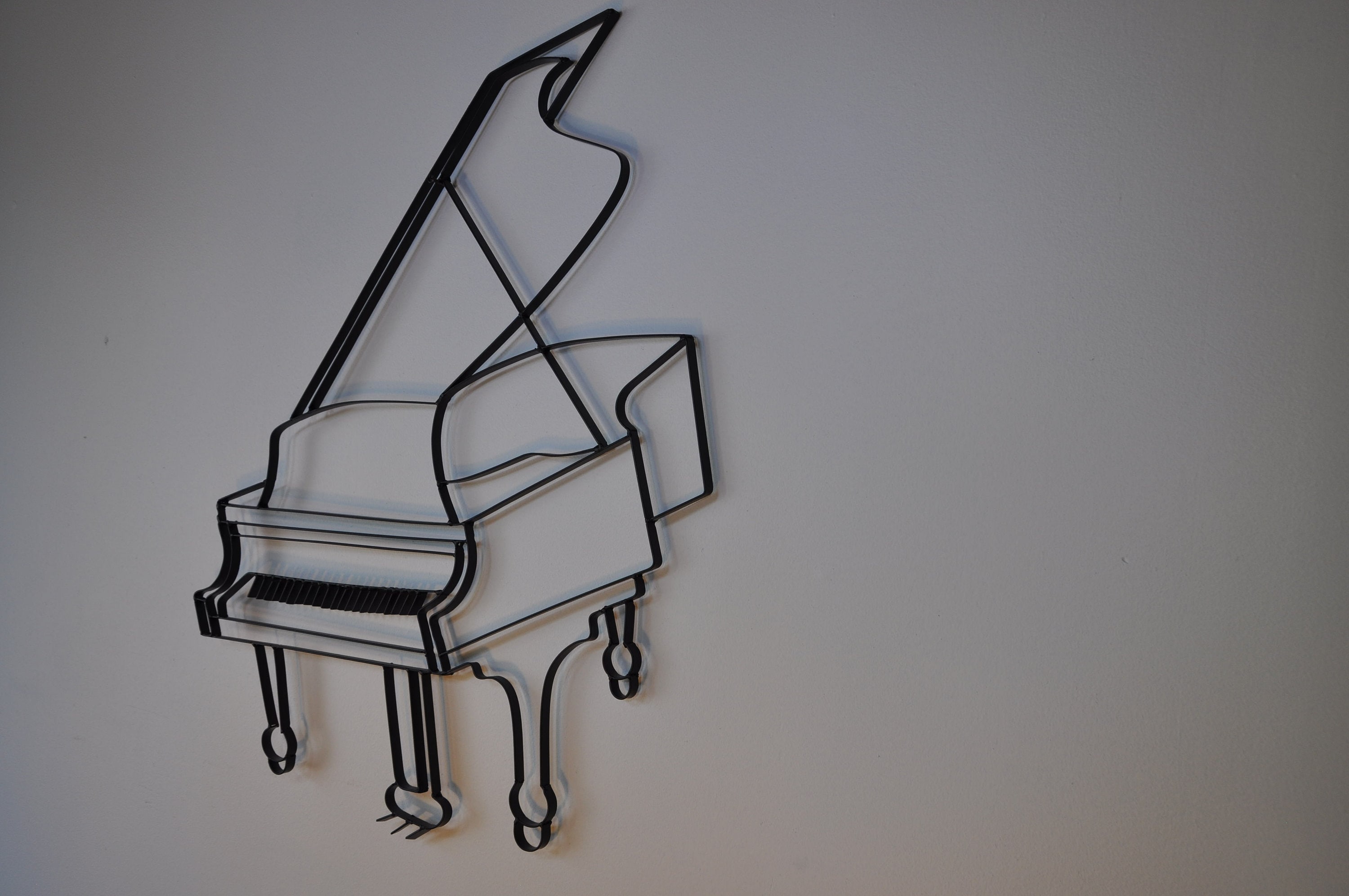 Grand Piano Metal Wall Décor and Wall Sculpture - Etsy