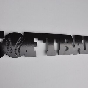 Softball Word Metal Sign and Wall Decor - Etsy