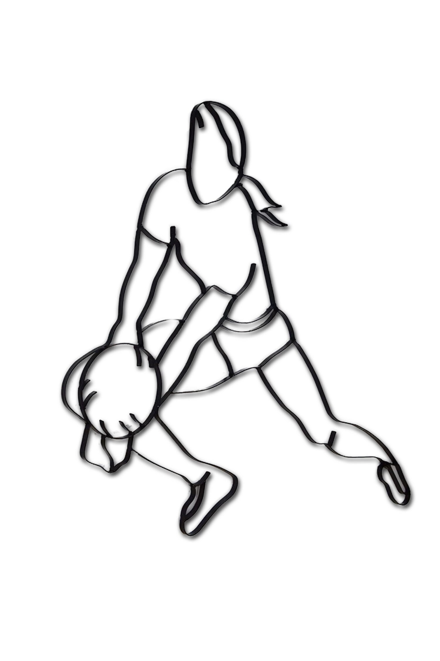 Volleyball Player Digging Metal Wall Décor and Sculpture - Etsy