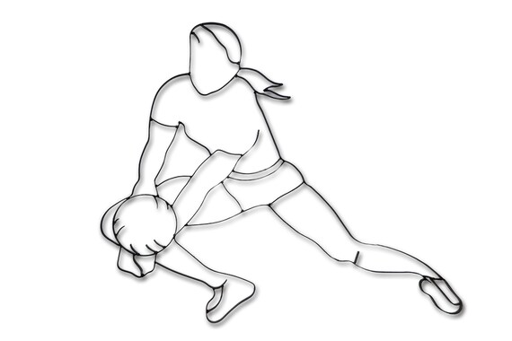 Volleyball Player Digging Metal Wall Décor and Sculpture - Etsy