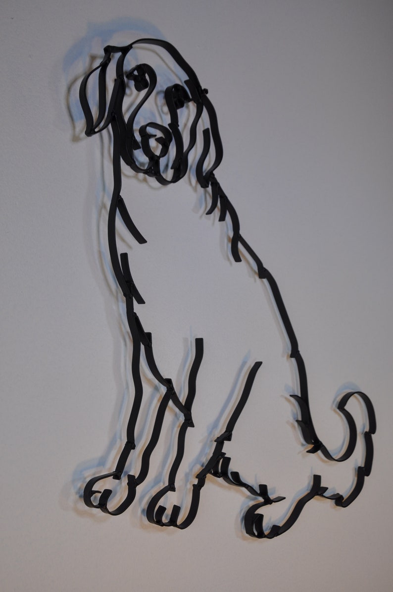 Labrador or Golden Retriever Metal Wall Décor and Sculpture - Etsy