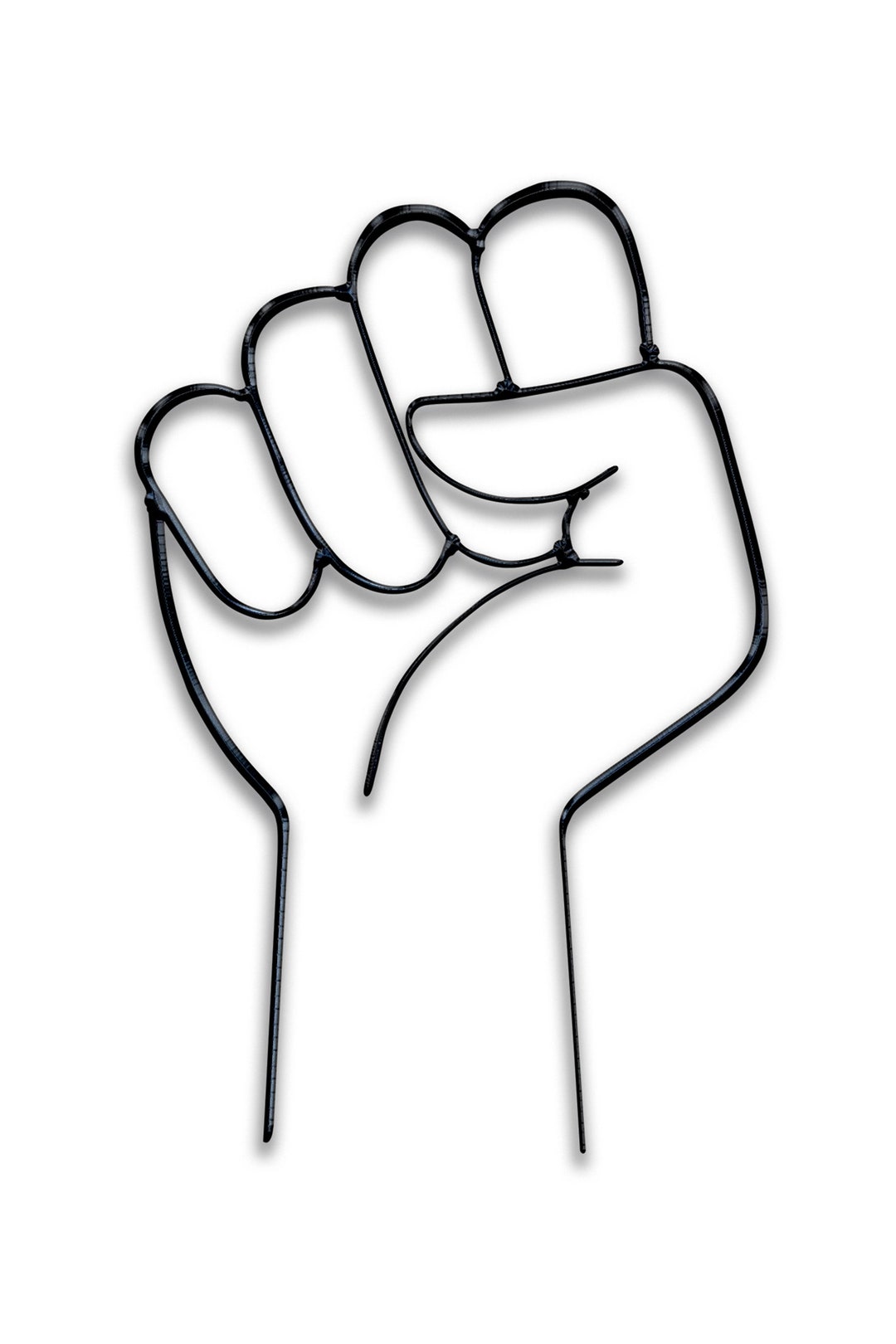 Hand Fist Metal Art and Black Lives Matter Wall Décor Symbol - Etsy