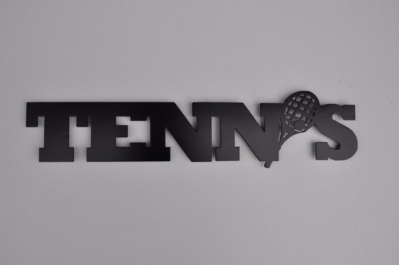 Tennis Word Metal Sign and Wall Decor - Etsy