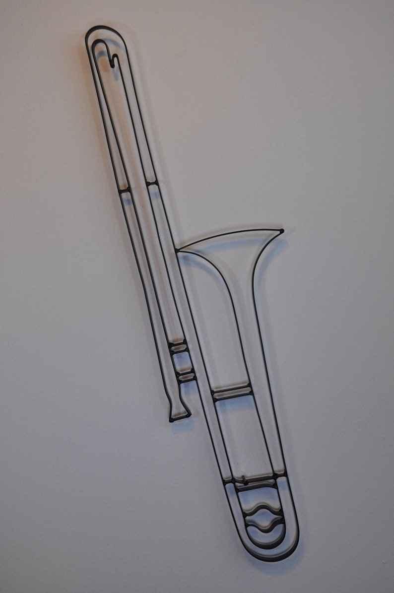 Trombone Musical Instrument Metal Wall Décor and Sculpture - Etsy