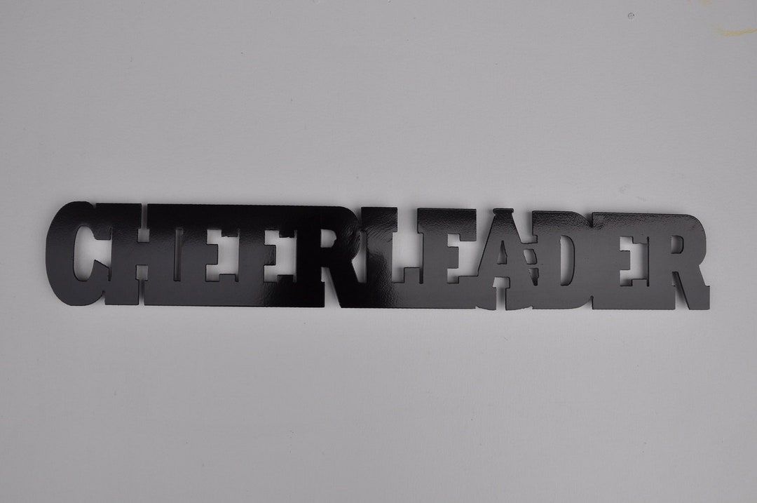 Cheerleader Word Metal Sign and Wall Decor - Etsy