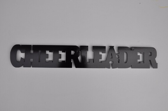 Cheerleader Word Metal Sign and Wall Decor | Etsy