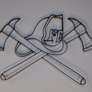Firefighter or Fireman Symbol Metal Wall Décor and Sculpture - Etsy