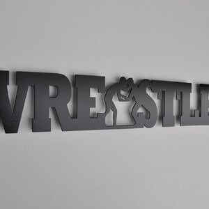 Wrestler Word Metal Sign and Wall Decor - Etsy