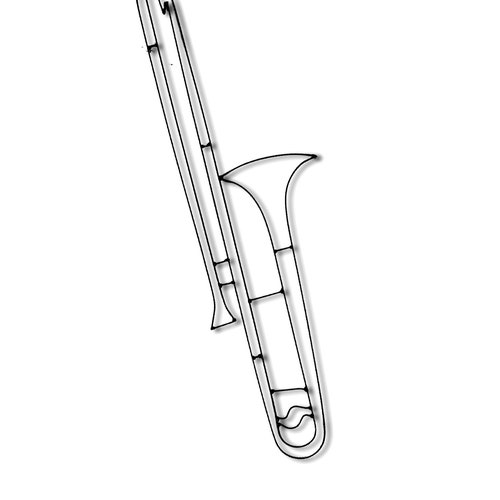 Trombone Musical Instrument Metal Wall Décor and Sculpture - Etsy