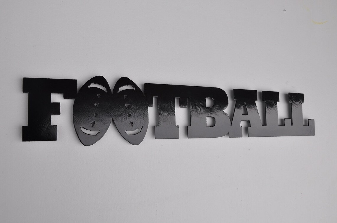Football Word Metal Sign and Wall Decor - Etsy